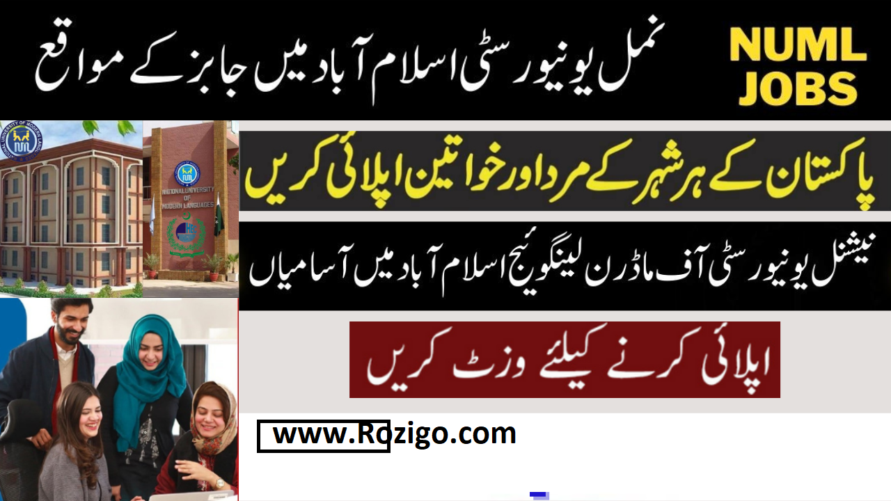 Latest Jobs at NUML University 2023 / Apply Online in NUML University 2023