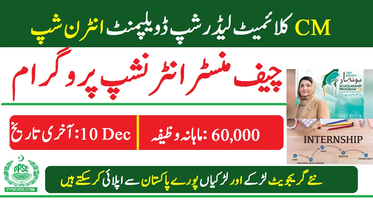CM Punjab Climate Leadership Development Internship Program Jobs 2024 ...